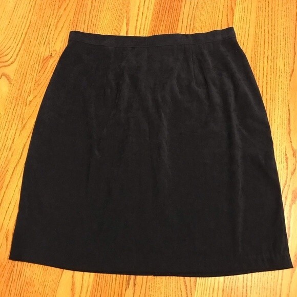 No Brand | Skirts | Vintage Style Navy Velvety Straight Line Skirt ...